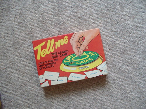 Tell Me - Spear's Games c 1960's vintage gamesVintage Games